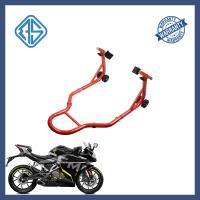 China Outdoor Motorcycle Front Wheel Stand Rear Heavy Head Lift Paddock Stand for sale