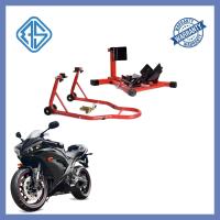 China Resist Compression Motorcycle Stands Set PVC 1500lbs Motorbike Front Wheel Chock for sale