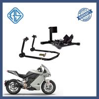 China Black Motorcycle Front Wheel Stand Tire Changing Lifting Support for sale