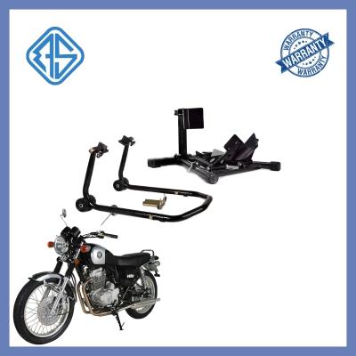 China Steel Tube Motorcycle Wheel Lift Stands Trailer Paddock Rubber Mat for sale