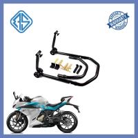 China Anti-Rust Powder Coating Black Motorcycle Wheel Lift Stands For Trailer for sale