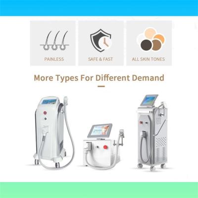 China Triple Wave 808nm Laser Hair Removal Machine OEM / ODM Soprano Ice Laser Machine for sale