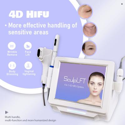 China Cartridge 4D 2 In 1 HIFU Machine No Downtime Non Invasive Dual Handle for sale