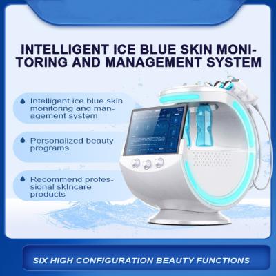 China OEM ODM Facial Skin Care Machines , Ice Blue 7 In 1 Hydra Facial Machine for sale