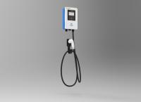 China White And Blue 7KW AC EV Charger Pile For Office Hotel Parking Lot for sale