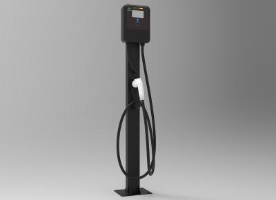 China 11KW AC EV Charger Card Swipe Type1 Type2  Commercial Public Floor Mounting for sale