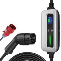 China EV Portable Charger 3 Phase 11kw Mennekes Type 2 On-Board Charging Connector for sale