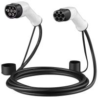 China 32A 3 Phase Adjustable Portable EV Charger Type 2 With CEE Plug 22KW for sale