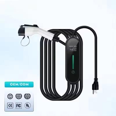 China Home Mobile Type 2 Electric Car Home Charger 32A 7Kw With 5m Cable  Optional for sale