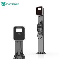 China IEC 62196 Level 2 Floor Mounted EV Charger 11 Kw Home Charger High Efficiency for sale