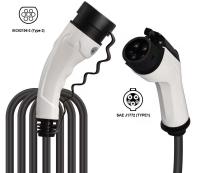 China 22KW 32A 3Phase Electric Vehicle EV Charging Plug Adapter Type 2 To Type 2 EV Cable for sale