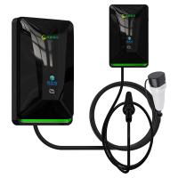 China 7KW 11KW 21KW Black Wall-Mounted Single-Gun Electric Vehicle AC Charging Pile For Home Use for sale