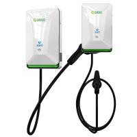 China 7KW 11KW 22KW Pearl White Wall-Mounted Single-Gun Electric Vehicle AC Charging Pile for sale