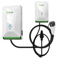 China 7KW 11KW 22KW Pearl White Wall-Mounted Single-Gun Electric Vehicle AC Charging Pile for sale