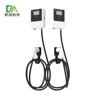 China Mckee 7KW 11KW 21KW White Wall-Mounted Single-Gun Electric Vehicle AC Charging Pile for sale
