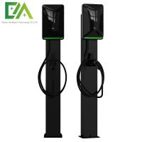 China 220V 380V 7kW 11KW 22KW Black Column Type AC Charging Pile For Household Electric Vehicles for sale