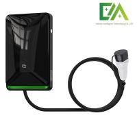 China 7KW 11KW 22KW New Black Wall-Mounted Electric Vehicle Single Gun AC Charging Pile / Mobile Charger for sale
