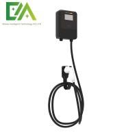 China 7KW 11KW 22KW Black Wall-Mounted Electric Vehicle Single Gun AC Charging Pile / Commercial Portable Charger for sale