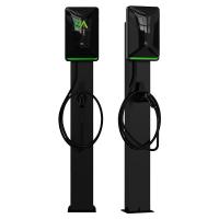 China Home Commercial Black Column Electric Vehicle Charger Type 2 7kw 11KW 22kw Portable Charging Station With RFID OCPP for sale
