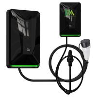 China 32A Black Wall-Mounted AC Mobile Charging Station 22KW Smart Electric Vehicle Home Charger for sale