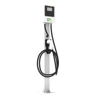 China Home 7KW 11KW 22KW 32A White Column Type Single Gun Electric Vehicle AC Charging Pile for sale
