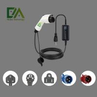 China Home Ev Car Accessories Mobile Type 2 Electric Car Ev Charger 32A 7Kw Level 2 Portable Charger for sale