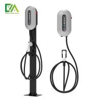China Angel Series Silver Angel 7KW/11KW/22KW Wall-Mounted Vertical Electric Vehicle AC Charging Pile for sale