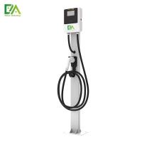 China White Household Commercial 7KW/11KW/22KW Single-Gun Vertical Electric Vehicle AC Charging Pile for sale