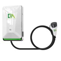 China 7KW 11KW 22KW Silver Column Type Single Gun Electric Vehicle AC Charging Pile for sale