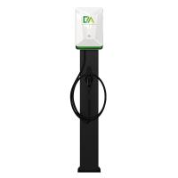 China 7KW 11KW 22KW Pearl White Column / Floor-Standing Single Gun  Electric Vehicle AC Charging Pile for sale