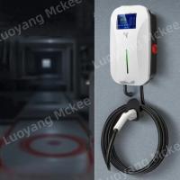 China 22kW Adjustable Level 2 AC EV Charger Wall Mounted Electric Vehicle Charging Wallbox Station for sale