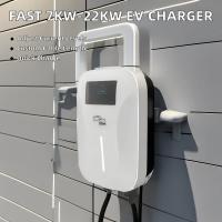 China 7KW 11KW 22KW Car Charger GBT Type 1 Type 2 AC 220V 380V Wall-Mounted Wallbox Electric Car Home Ev Fast Charger for sale