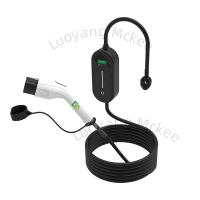 China EV Portable Electric Car Charger Type 2 Charging Cable 16A 5M 3.68kw Electric Car Charging Cable Adjustable Electric Car Charger With Screen for sale
