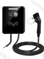 China Portable 22Kw EV Wall Charger 7Kw 11Kw 16A 32A 32 Amp Type 2 Level 2 Home Electric Car Charging Station Wall-Mounted for sale