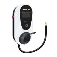 China Electric Vehicle Safety Charging Pile AC GBT Plug 32A 16A LCD Screen Strong Safety Electric Vehicle Charger for sale