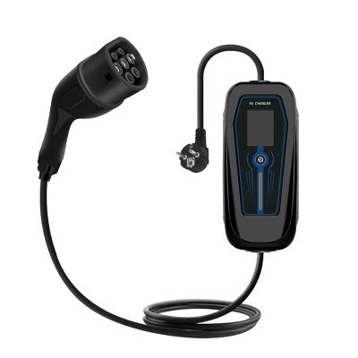 China Type 2 3 Phase 22KW On-board Charging Portable Ev Charger Home Electric Vehicles 32a Fast Charging Stations for sale