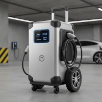 China Maxpower 30kW Rated Power 26kWH Capacity IP55 Protection Mobile EV Charger Portable Charging Station for sale