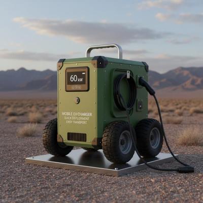 China 60kW Mobile EV Charger with IP54 Protection and 26kWH Capacity for Emergency Portable EV Charging for sale