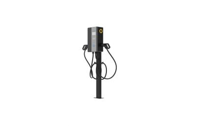 China 14KW Column-type AC EV Charger with 4.3-inch High-Brightness Color Touch Screen and Multiple Safety Protections for sale