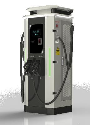 China 120kW DC Fast Charger for Electric Vehicles with Dual Swing-Arm Connectors and 7-inch High-Brightness Display for sale