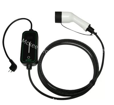 China 3.5kW 16A Adjustable Type 2 Portable EV Charger with LCD Display for sale