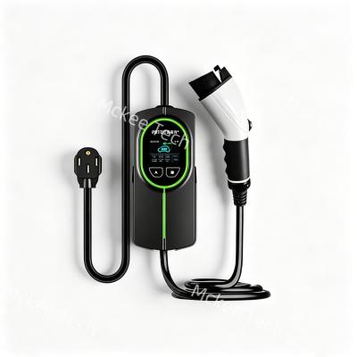 China Portable 9.6kW 32A AC EV Charging Station Type 1 & Type 2 Compatible for sale