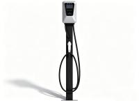 China Wall Column Style 7kW 32A Single Port Silver EV AC Charging Pile for sale