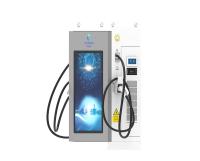 China Multifunctional Commercial DC EV Charger With 55‑inch Advertising LCD IP54 Air‑Cooled OCPP1.6J 240kW for Parking Station Highway Fleet Operation for sale