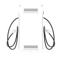 China Advertising Screen Series DC EV Charger OCPP1.6J Air Cooling IP54 10‑inch Touch Screen 60kW Fast Charging Station for Highway Parking Commercial Fleet Applications for sale