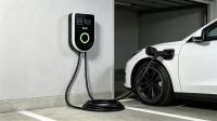 China U Shaped Wall And Column Mounted EV Charger Type2 7kw 32A 85V 265V IP54 UL94 V0 4.59 Inch LCD AC Charging Station for sale