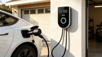China U Shaped Wall And Column Mounted EV Charger Type2 7kw 32A 85V 265V IP54 UL94 V0 4.59 Inch LCD AC Charging Station for sale