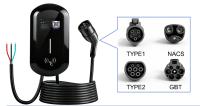 China Portable 7kW Type 2 EV Charger 8A 32A Adjustable IP67 10m Cable OCPP 1.6 EN 62196 3.6kg EVSE for sale