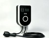 China U shaped wall mounted and column mounted AC charging station US Type1 7.6kW 32A 85V 265V IP54 EVSE with 459 inch LCD display multiple safety protection for sale