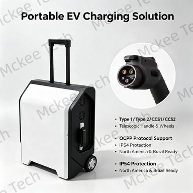 China 3500W Mobile EV Charger Portable Power Station 3072WH LiFePO4 Battery 16S4P for sale